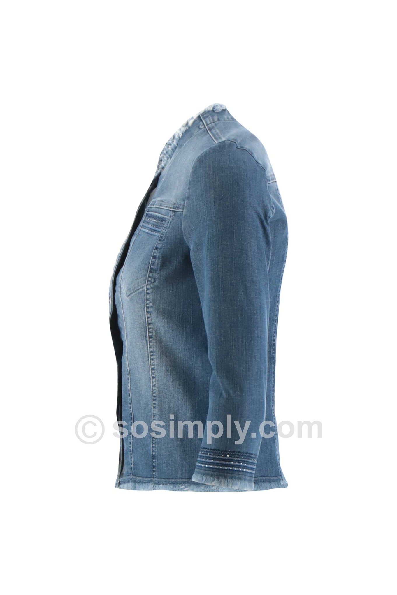 Robell Josy Denim Sparkle Jacket, 57413-54159